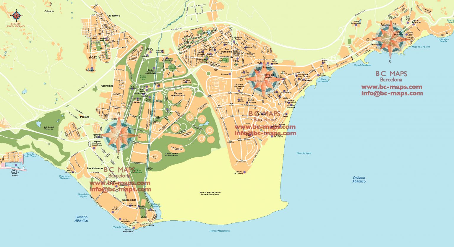 Maspalomas Mapa Vectorial Illustrator Eps Ai Bc Maps Mapa Vectorial Eps