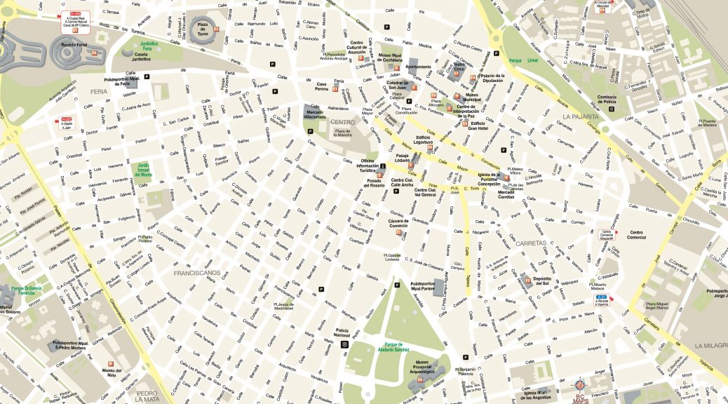 Albacete Mapa vectorial editable eps illustrator libres de derechos