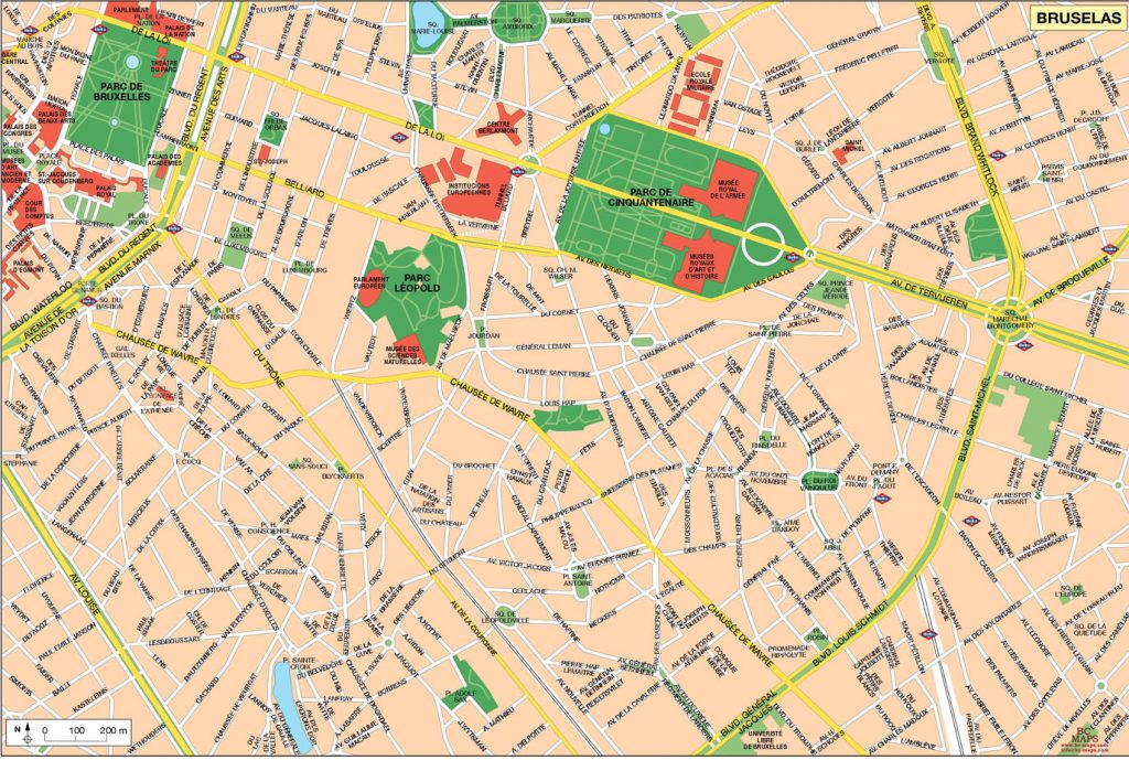 Bruselas Brussels Bruxelles mapa vectorial editable eps illustrator
