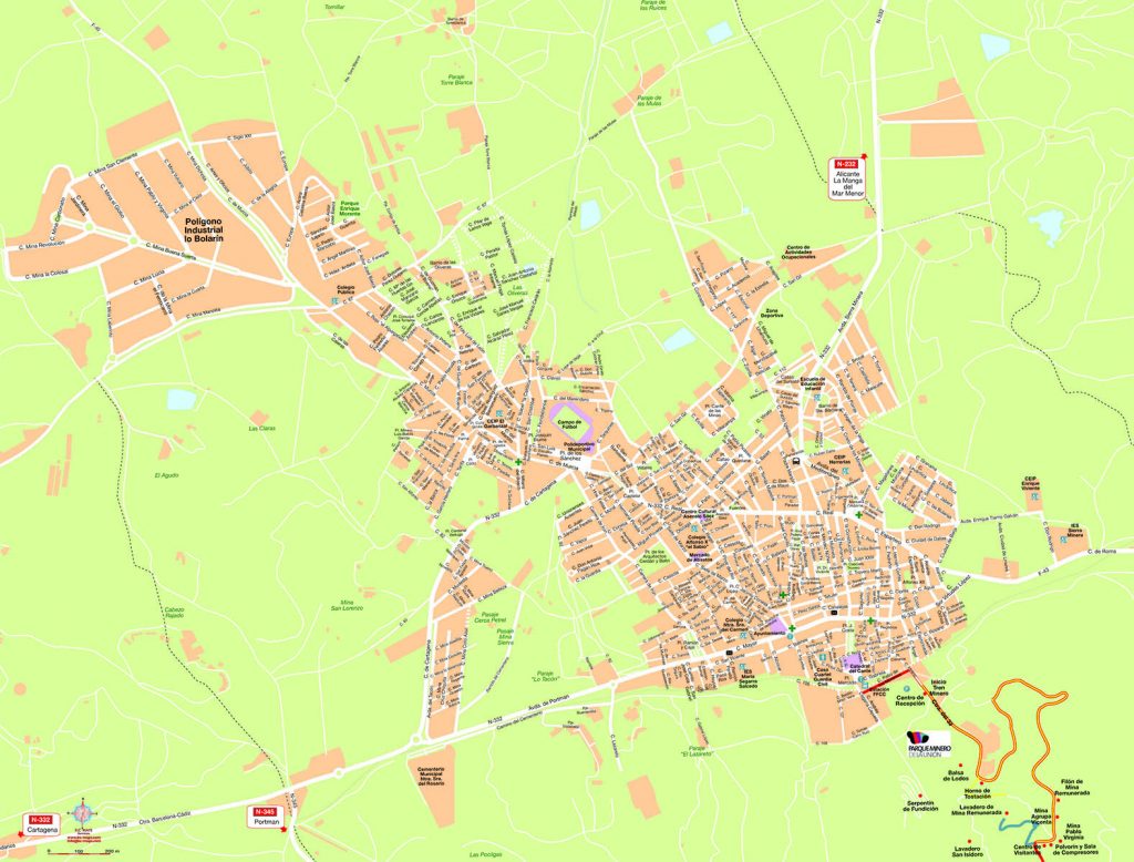 La Unión mapa vectorial illustrator eps editable | Bc Maps mapa ...