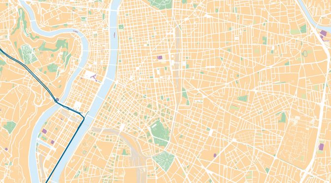 Mapa en Illustrator de Lyon | Bc Maps mapa vectorial eps