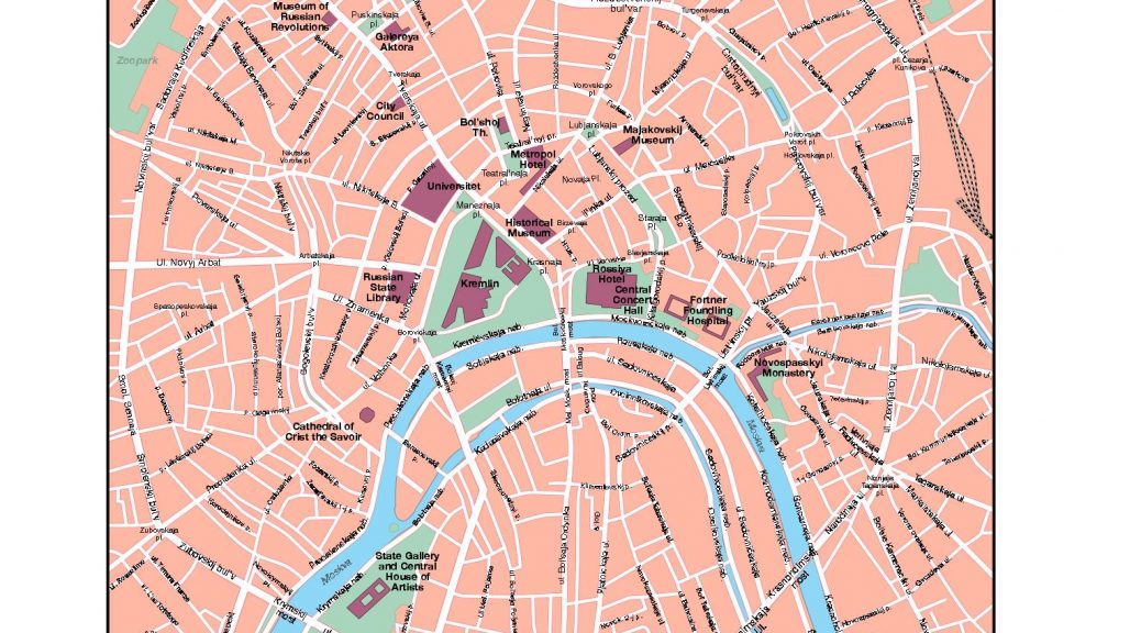 Mapa en Illustrator de Moscu/Moscow | Bc Maps mapa vectorial eps