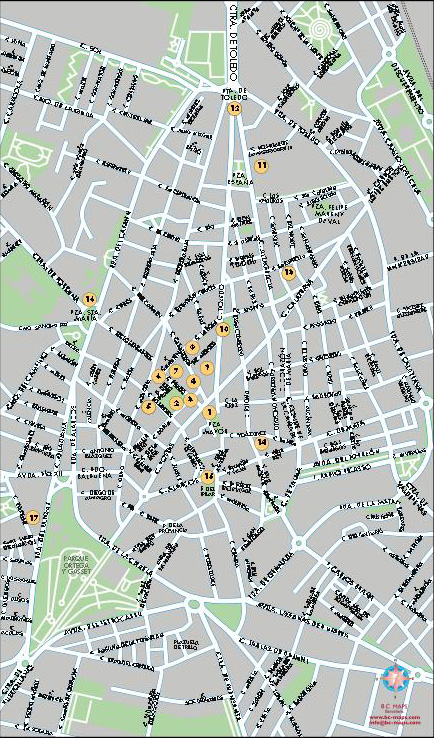 Ciudad Real Mapa vectorial illustrator eps AVE - Bc Maps mapa vectorial eps