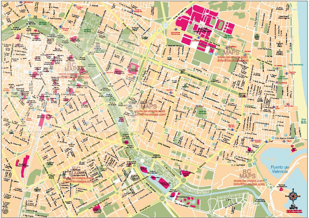 Valencia mapa vectorial illustrator eps editable | Bc Maps mapa vectorial eps