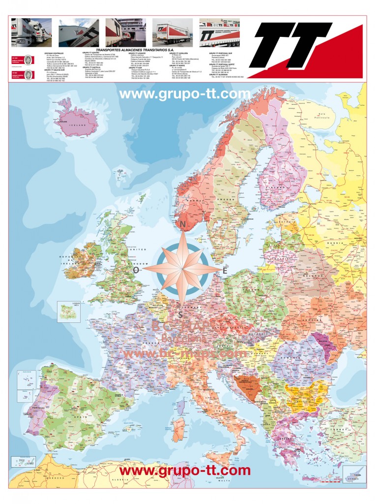 Mapas vades sobremesa, mapamundi, Codigos postales, España