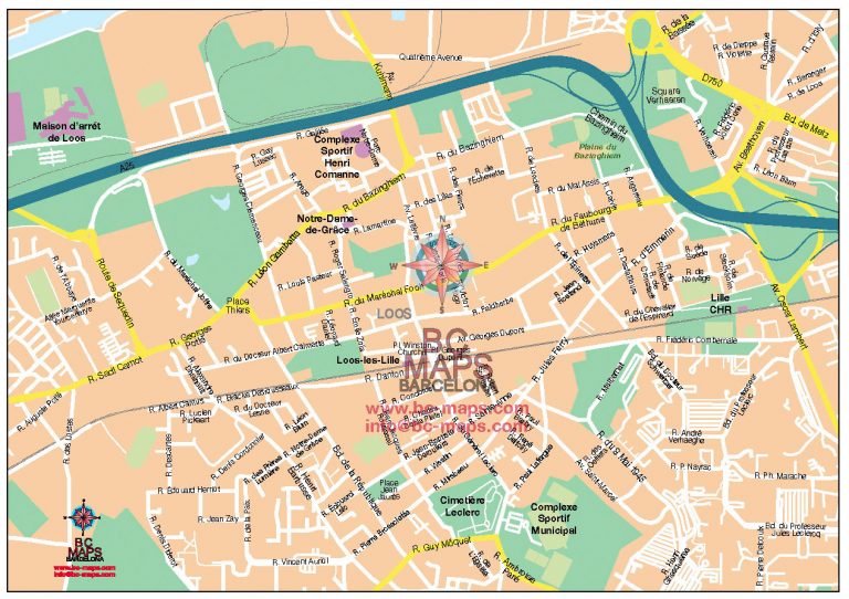 Loos mapa vectorial editable eps illustrator pdf, Bc Maps