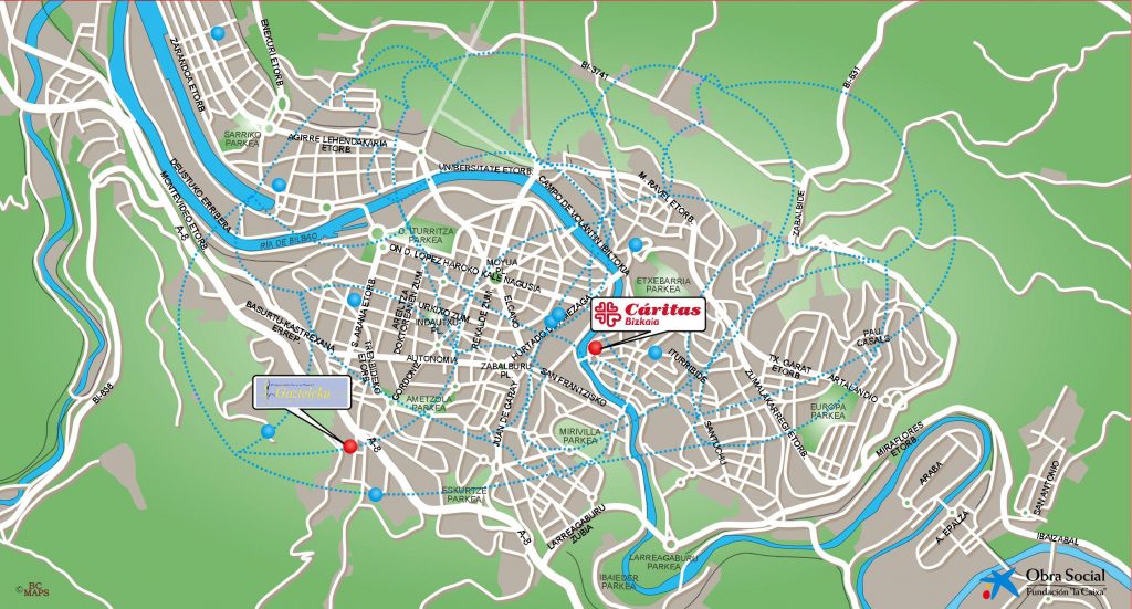Bilbao Area mapa vectorial illustrator eps - Bc Maps mapa vectorial eps