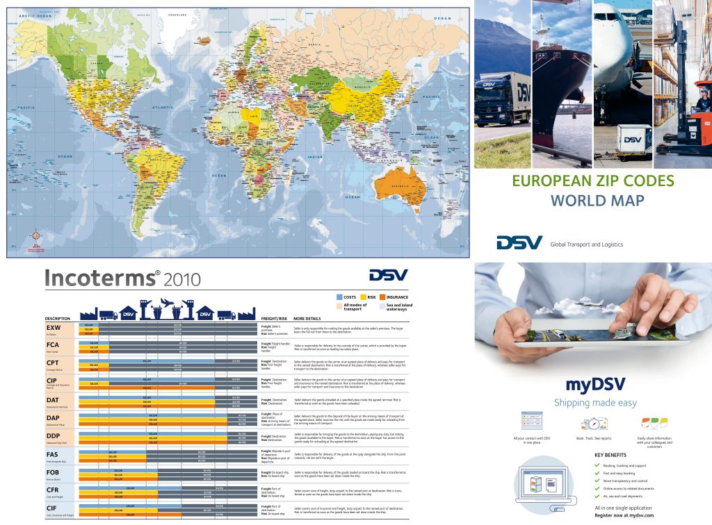 Mapa de Europa de códigios postales para DSV Bélgica 2018 | Bc Maps ...