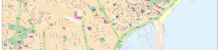 Mapa vectorial de la Comarca del Maresme illustrator eps ai