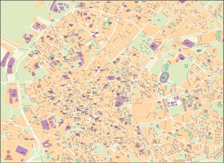 Mapa vectorial de Jerez para Stratta, formato illustrator eps