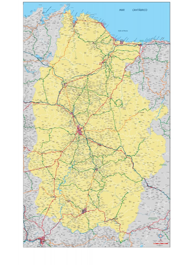 Lugo mapa vectorial illustrator eps provincia 200 | Bc Maps mapa ...