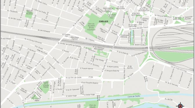 Chelles mapa vectorial editable eps illustrator pdf, Bc Maps