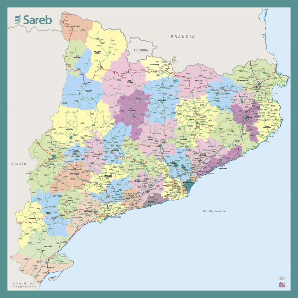 Mapas impresos personalizados murales, sobremesa, plegados