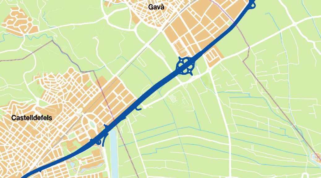 Gava mapa vectorial Illustrator eps ai CC | Bc Maps mapa vectorial eps