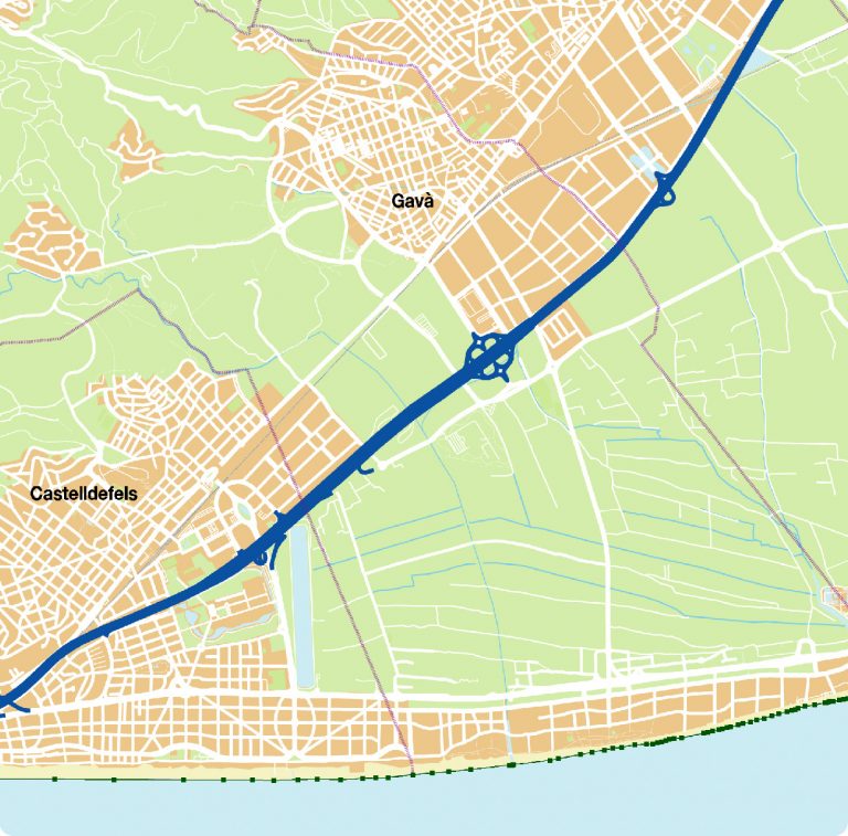 Gava mapa vectorial illustrator eps ai cc | Bc Maps mapa vectorial eps