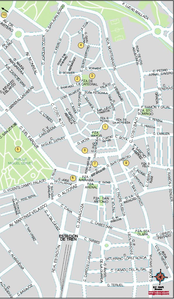 Huesca mapa vectorial illustrator eps ai cc Ave - Bc Maps mapa ...