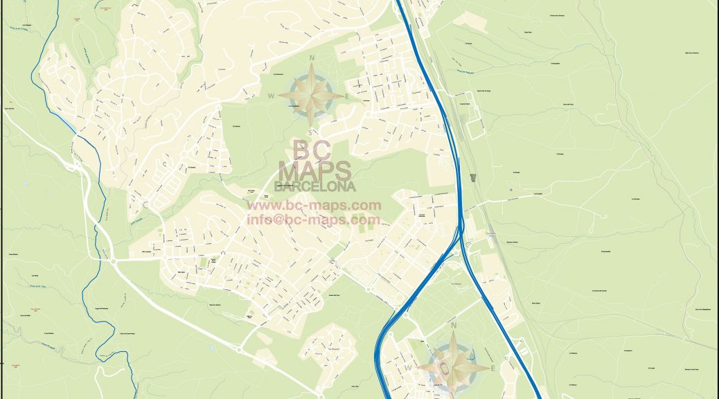 Las Rozas mapa vectorial editable eps illustrator libres de derechos