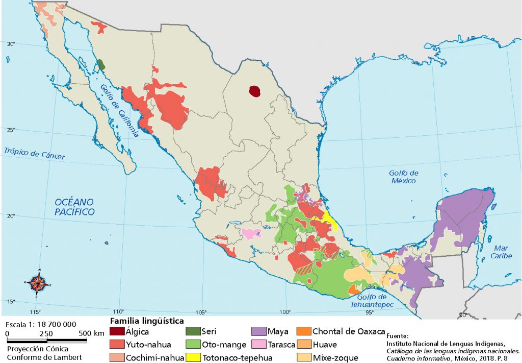 Mapa vectorial Familias linguisticas Mexico - Bc Maps mapa vectorial eps