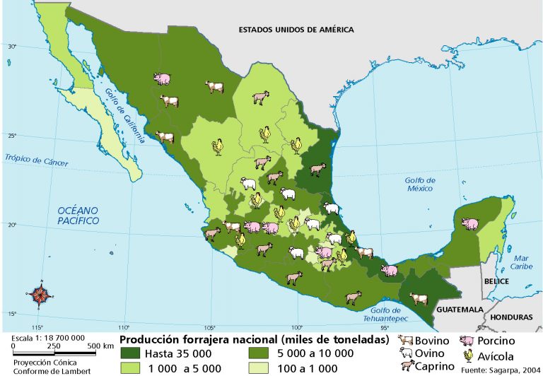 Mapa vectorial ganadería Mexico - Bc Maps mapa vectorial eps