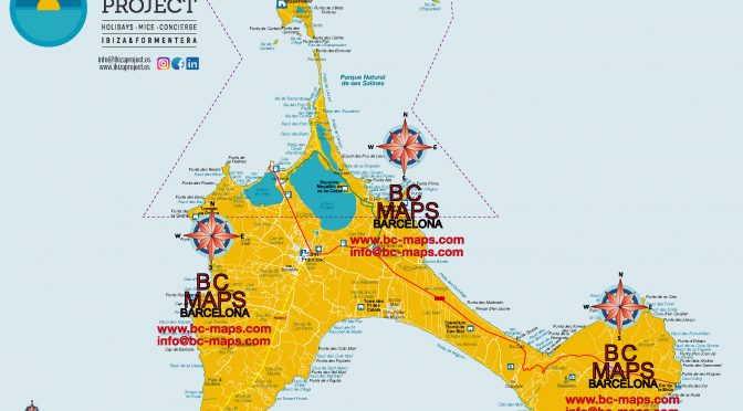 isla de Formentera mapa vectorial editable eps illustrator ai