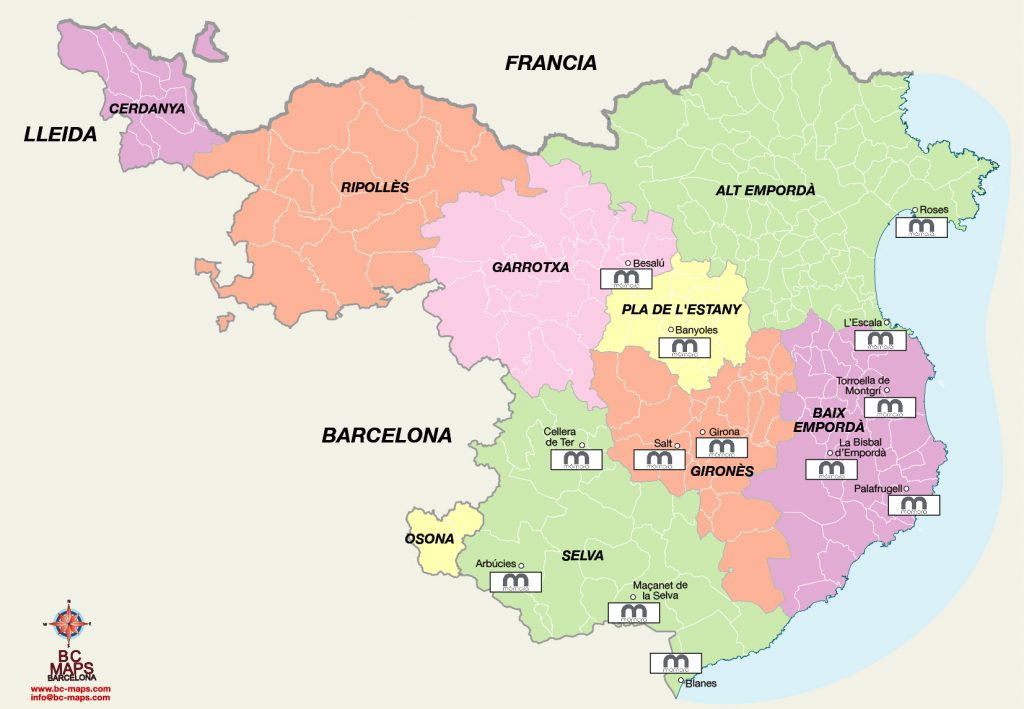 Mapa de municipios de Araba-Álava editable vectorial Illustrator