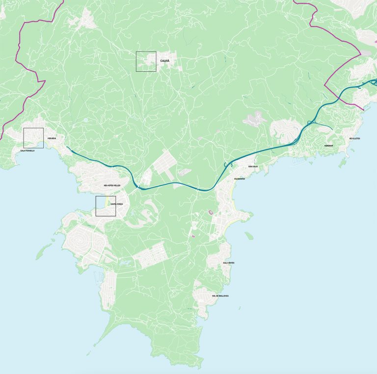 Calvia mapa vectorial illustrator eps - Bc Maps mapa vectorial eps