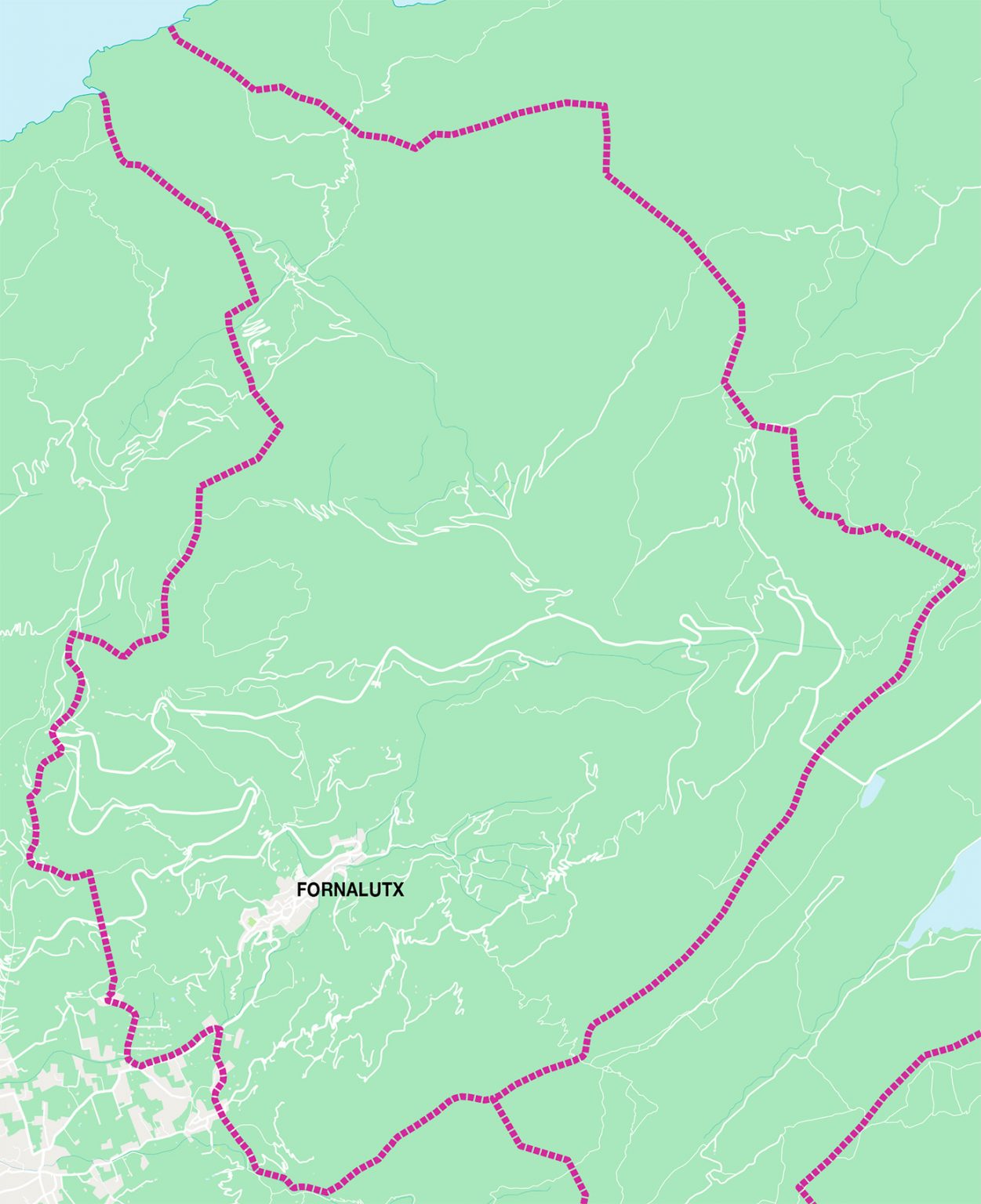 Fornalutx mapa vectorial illustrator eps - Bc Maps mapa vectorial eps