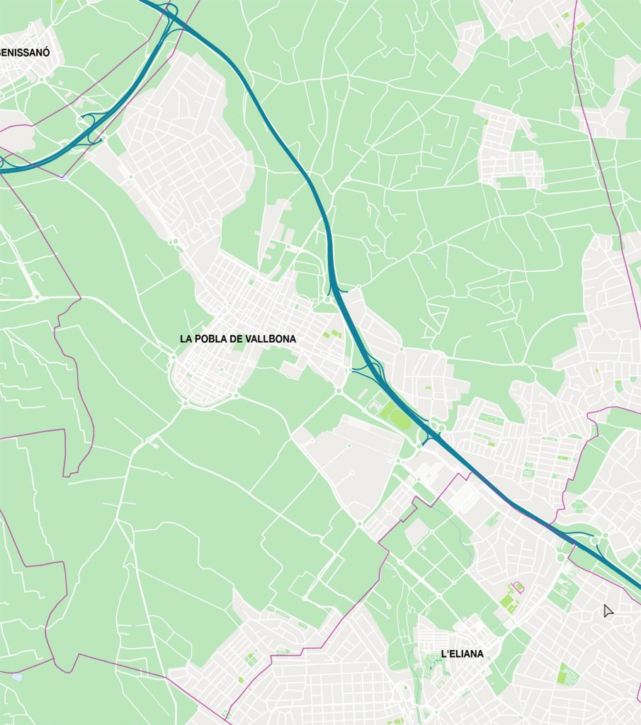 La Pobla de Vallbona mapa vectorial Illustrator eps ai CC | Bc Maps ...