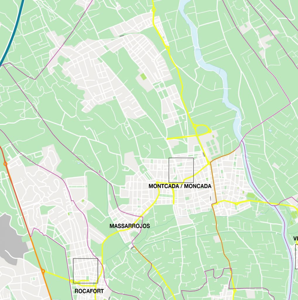 Montcada Moncada mapa vectorial illustrator eps | Bc Maps mapa ...
