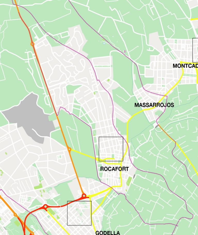 Rocafort mapa vectorial editable eps illustrator ai