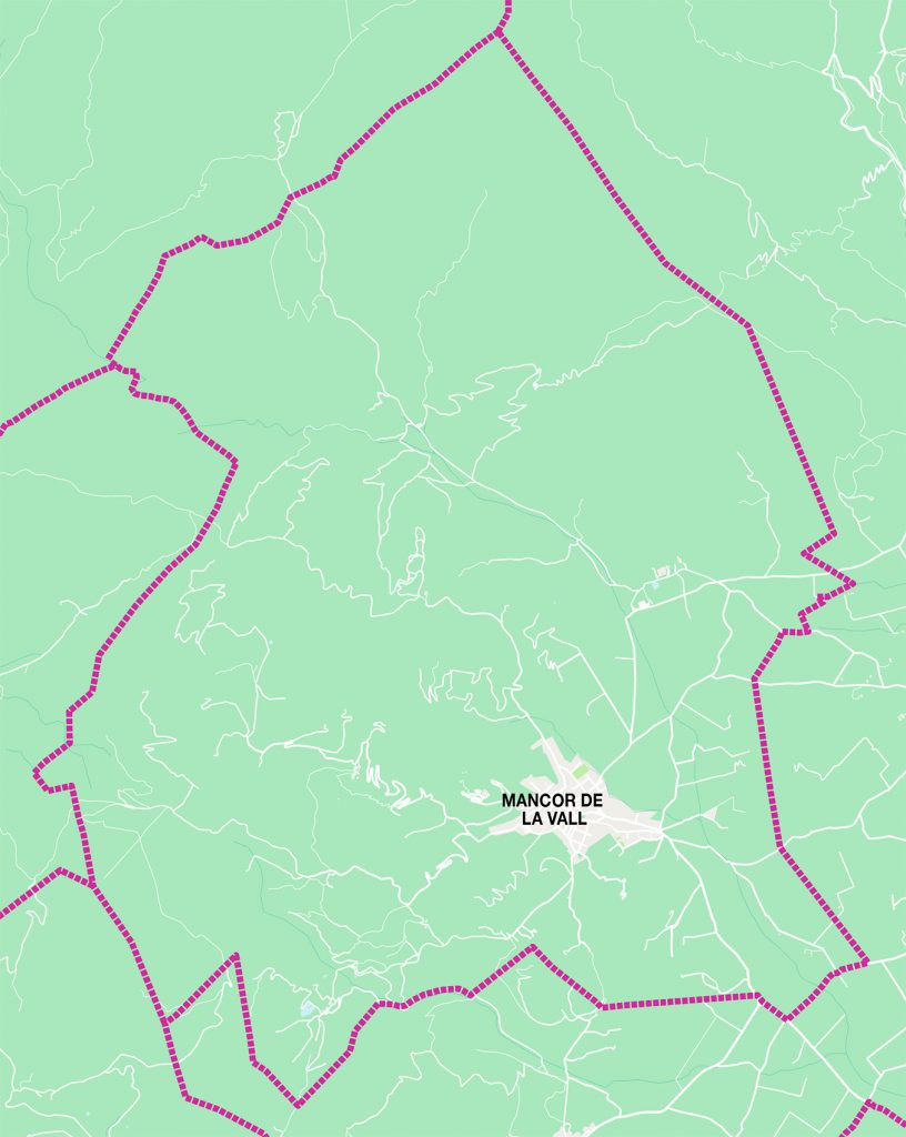 Mancor de la Vall Mallorca mapa vectorial Illustrator eps ai CC | Bc ...