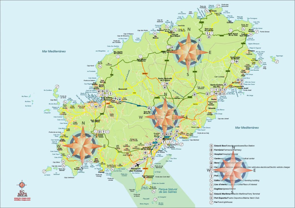 Top 104 Pictures Images Of Ibiza - Ibiza Tourist Map map of hotels in ibiza