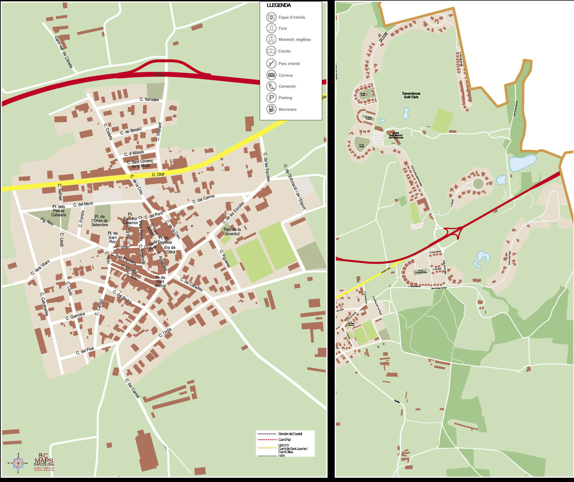 Navata mapa vectorial illustrator eps nucli urbà - Bc Maps mapa ...